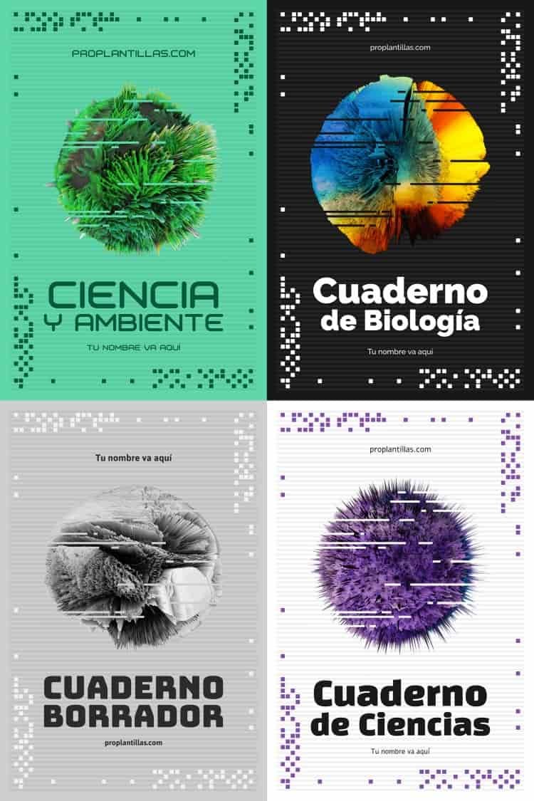 [Descarga] Carátulas para cuadernos de Ciencias » ProPlantillas 2024